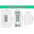3 Speed Ceiling Fan Remote Control & Dimmer Switch, 2 in 1 Light and ...