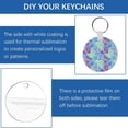 Acrylic Sublimation Keychain Blanks Double Sided Heat Transfer Blanks ...