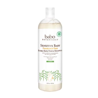 Unscented Sensitive Baby Shampoo & Wash (Family Size) Fragrance Free ...
