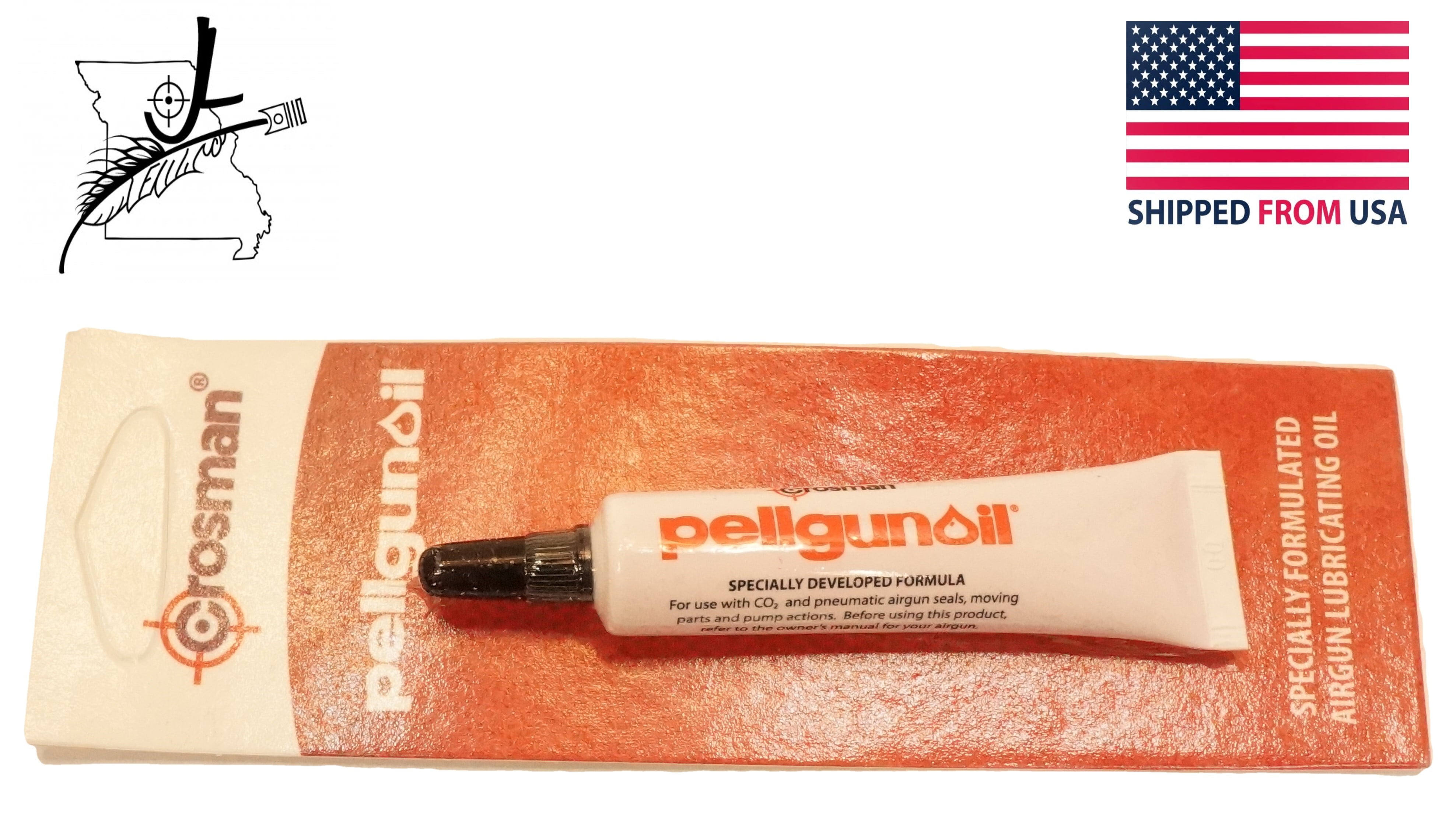 Crosman Pellgun Oil, 1/4 Ounce Tube, Air Rifle CO2 Pellet Lubricating ...