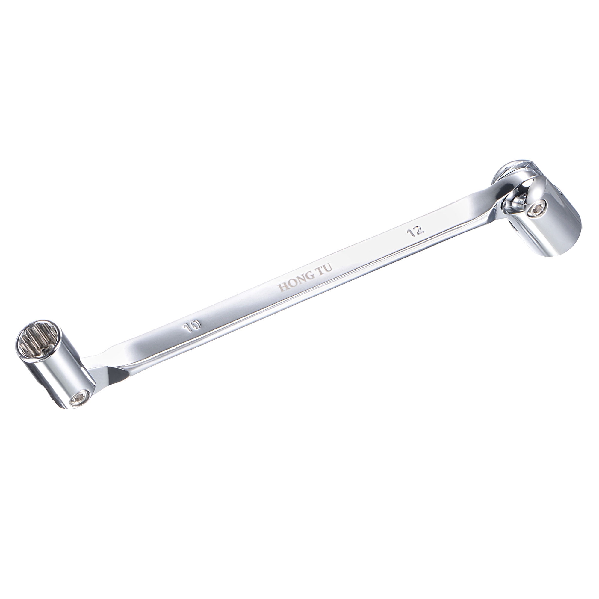 Uxcell 12 Point Flexible Head Socket Wrench, 10mm x 12mm Metric Double ...