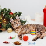 Holiday Stockings Kitty Stuffers, 12PCS Xmas Cat Set with Mouse ...