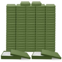 Novel Box 100 Pack Green Cardboard Cotton Filled Jewelry Gift Boxes ...