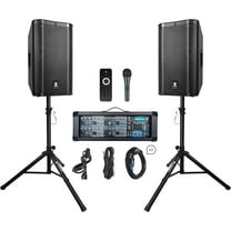 Proreck Club 6000 15-inch 6000W Stereo PA Speaker System, Bluetooth, 2 ...