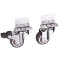 COBBEKO 4 Pack L-Shaped Side Mount Casters with Brake 1/1.25/1.5/2 inch ...