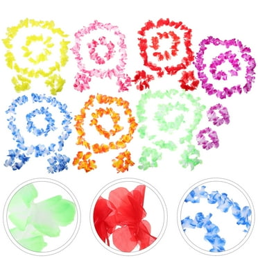 Plastic Flower Leis Luau Hawaiian Tropical Lot of 100 - Walmart.com