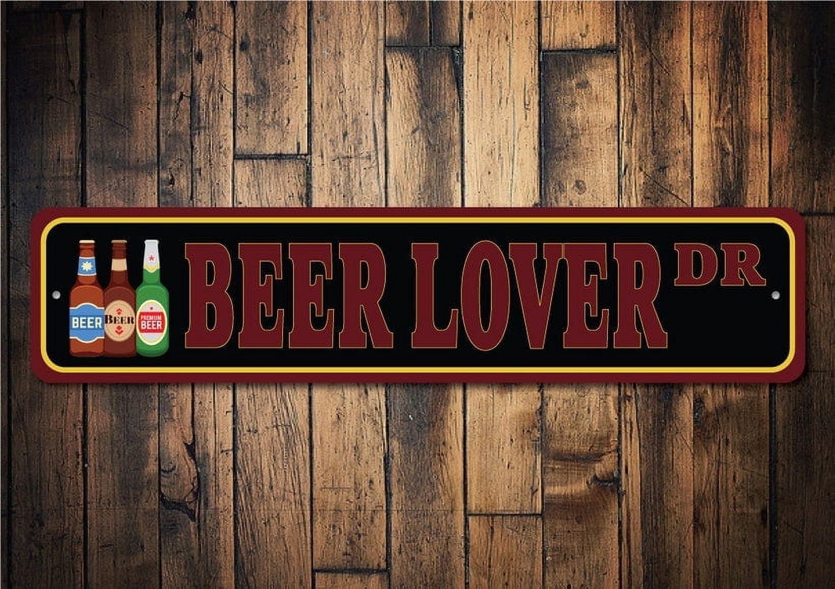 (Metal de aluminio) Letrero para amantes de la cerveza, bebedores de ...