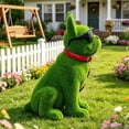 AOOOWER Unique Flocking Resins Dog Sculpture Suitable For Indoor ...