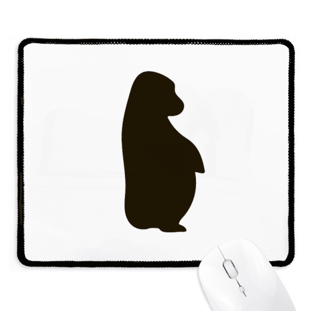 Black Orangutan Animal Portrayal Mousepad Stitched Edge Mat Rubber Gang ...