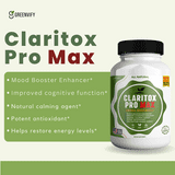 Claritox Pro Max Extra Strength Supplement for Mood Booster, Cognitive ...