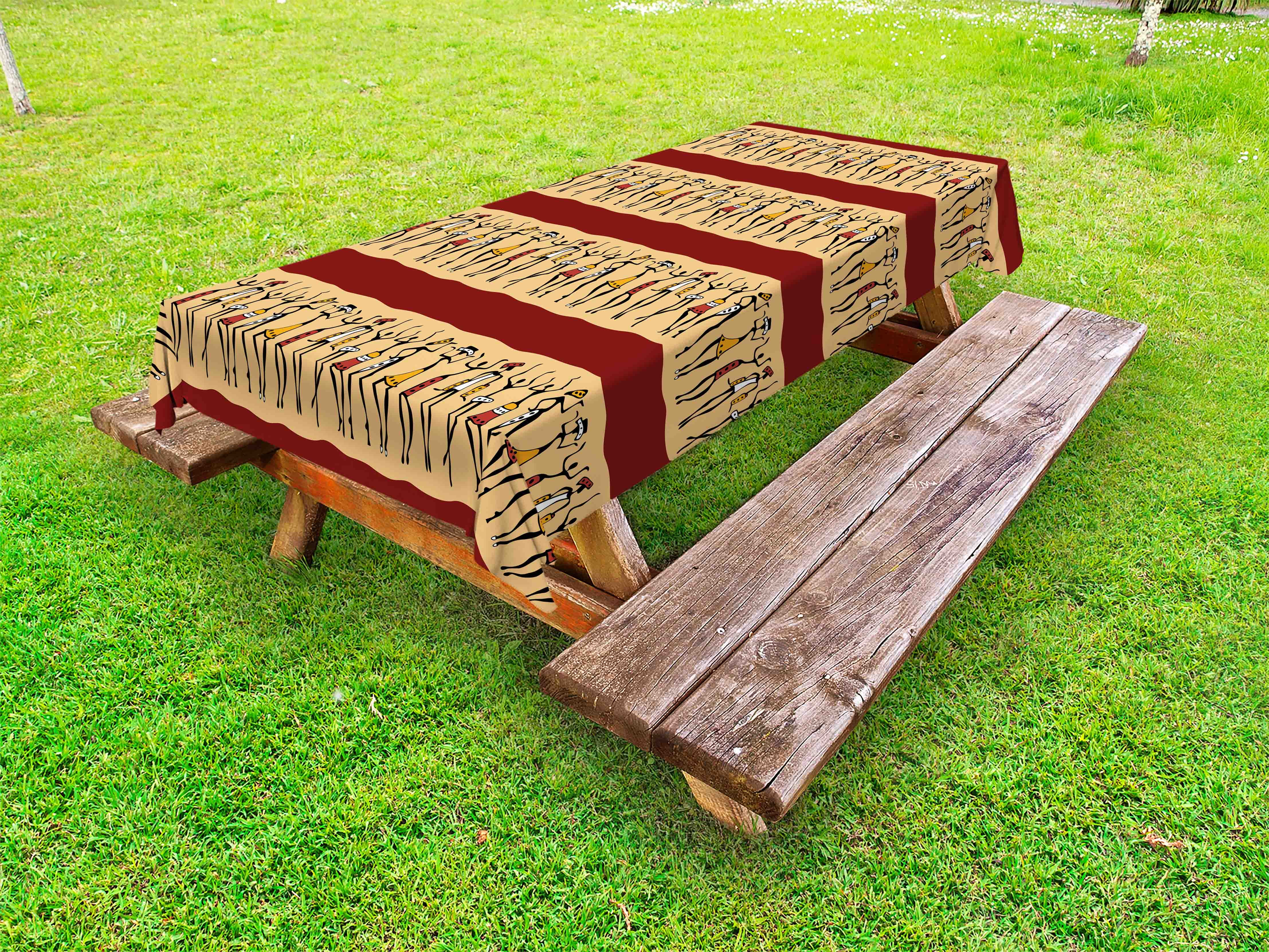 African Woman Outdoor Tablecloth, Native Indigenous People Different ...