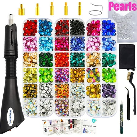 Applicator Bedazzler Kit With Rhinestones For Crafts Clothes Shoes ...