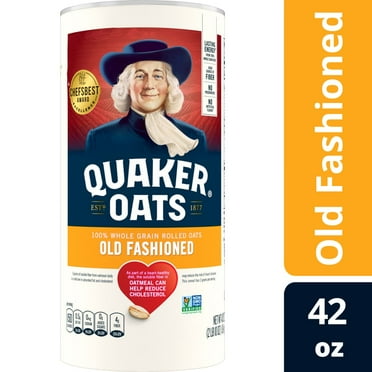 Quaker Oats Old Fashioned Oatmeal, 100% Whole Grain, Kosher, Non-GMO, 5 ...