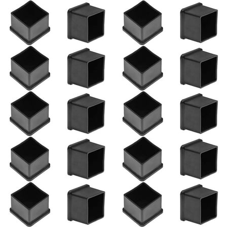 SHIJI65 20Pcs Square Furniture Leg Caps 1-3/16" x 1-3/16" (30 x 30mm ...