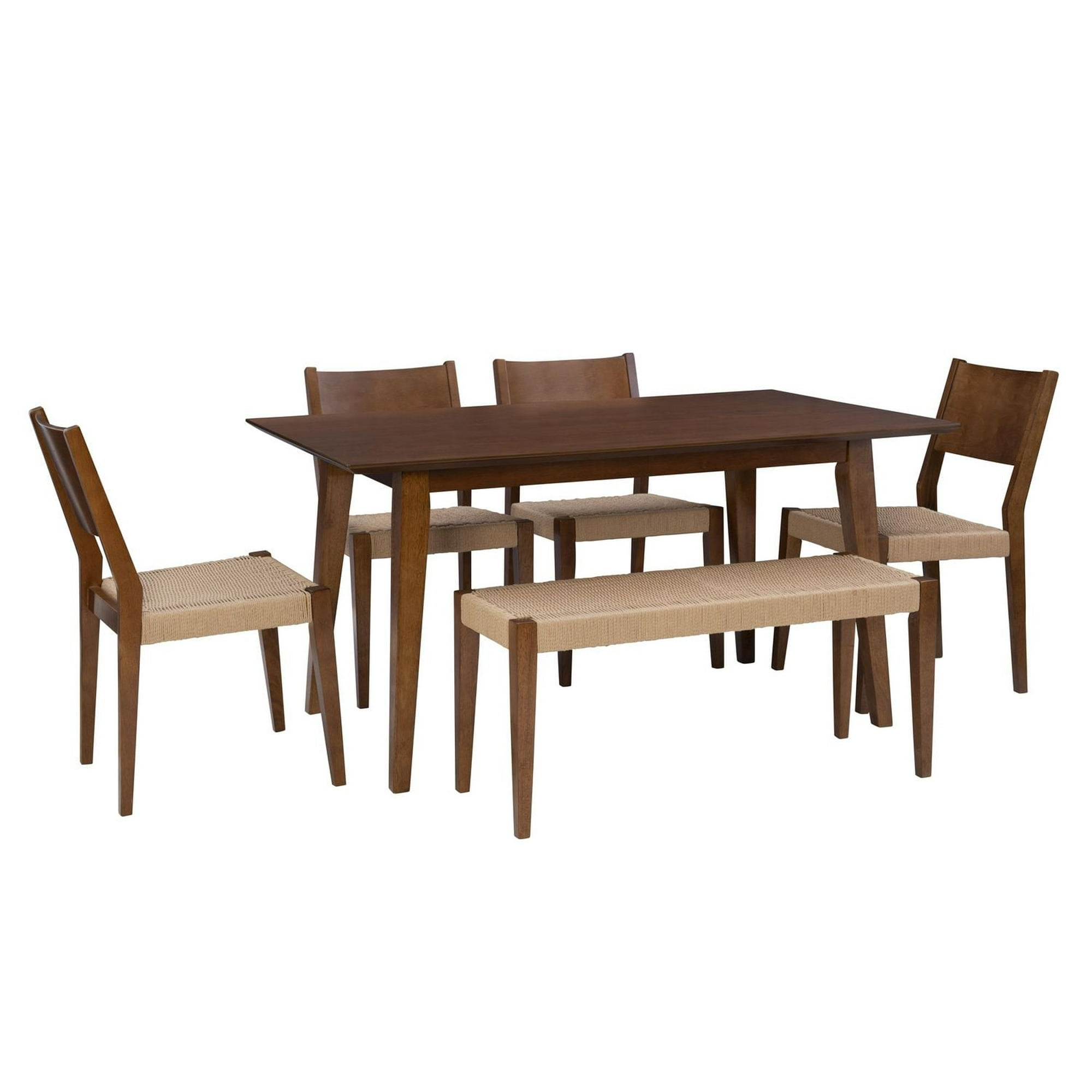 Click here for Linon Parisi 6-Piece Dining Set  Brown prices