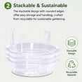 2026 New Hanging Basket Saucer with Hooks, Clear Hanging Basket Water ...