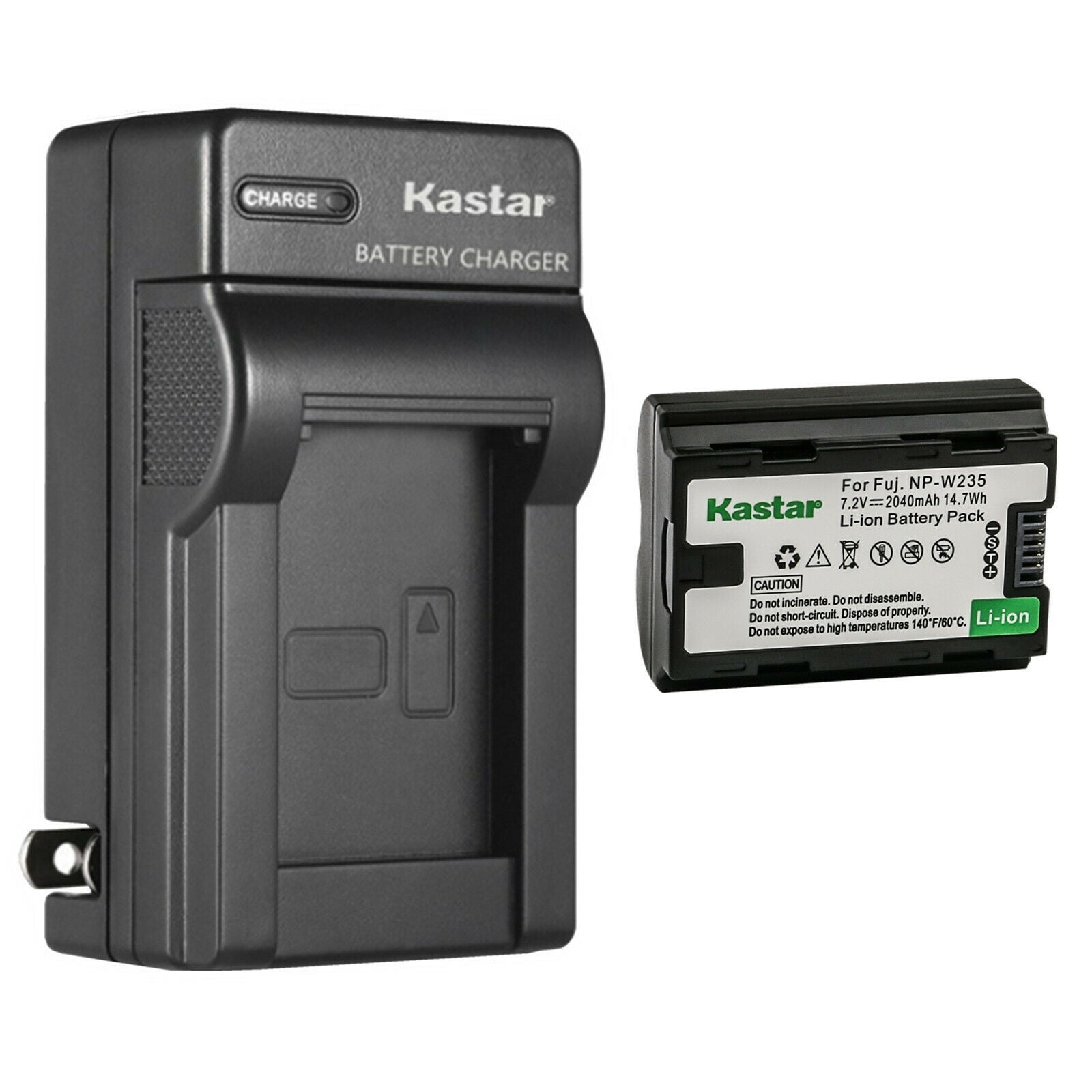 Kastar 1-Pack NP-W235 Battery and AC Wall Charger Replacement for ...