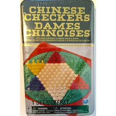 Walmart Tin Chinese Checkers Game Board with Marbles and Chess Set ...