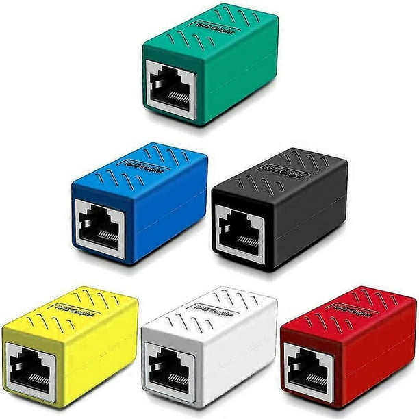 6 Piece Rj45 Coupler,network Coupler,ethernet Connectors,cat7/cat6 ...