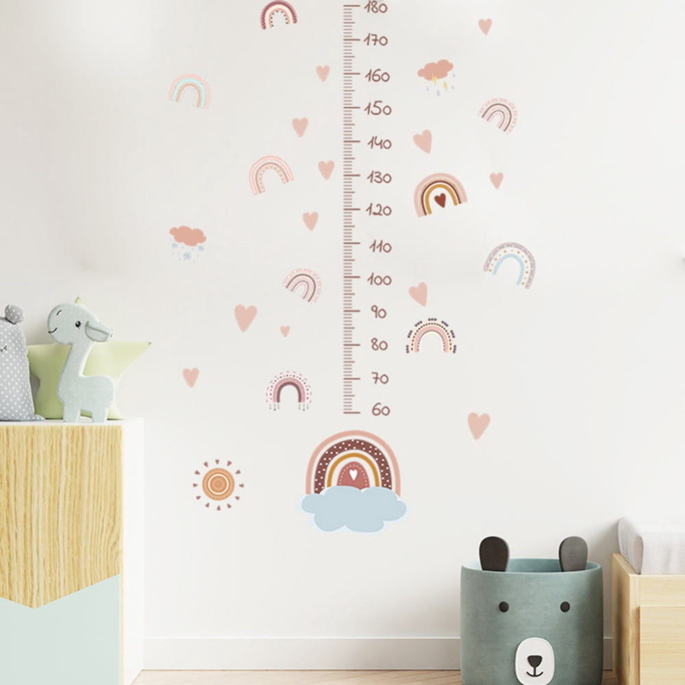 Height Growth Chart Wall Sticker Self-Adhesive Children Living Baby ...