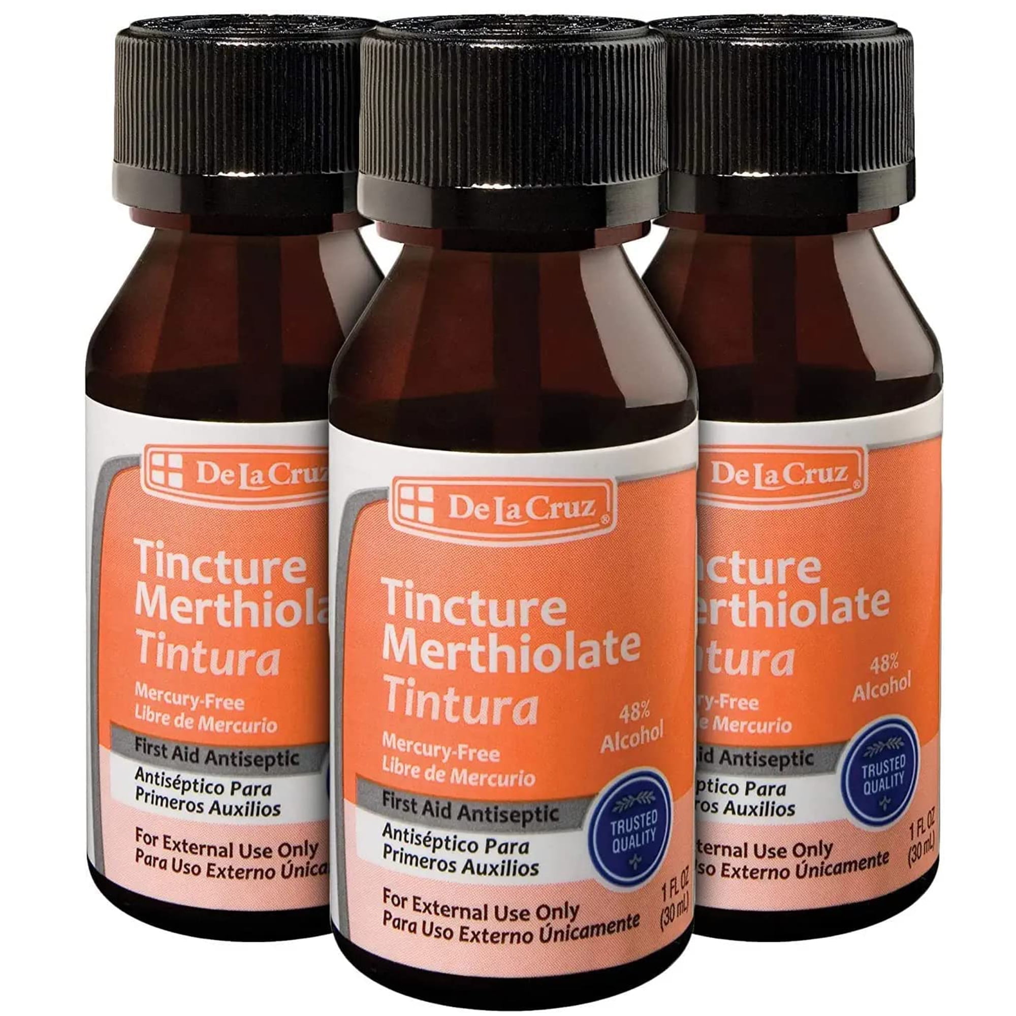 De La Cruz Merthiolate Tincture First Aid Antiseptic 1 fl. oz ...