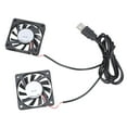 Double USB Cooling Fans DC5V 0.2A 11.5CFM Airflows Oil Bearing For ...