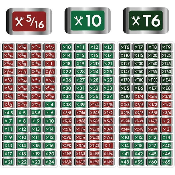 Tool Box Labels, 180 Pieces, Toolbox Stickers and Decals Label, Wrench ...