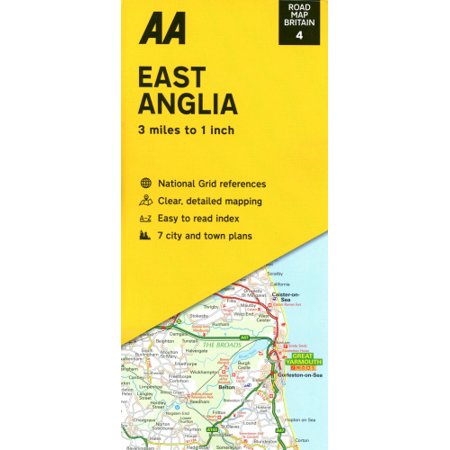 Road Map East Anglia (Road Map Britain) | Walmart Canada