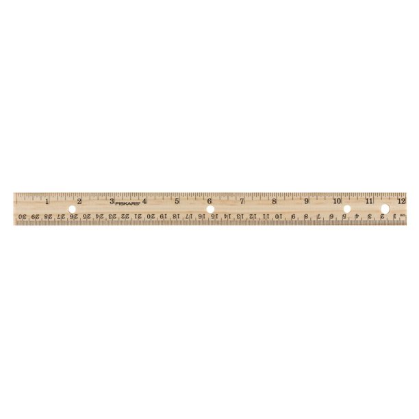 FISKARS 12IN WOOD RULER, 12IN WOOD - Walmart.ca