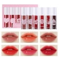 Firstfly 6 Colors Lip Stain Set, Korean Highly Pigmented Velvet Lip ...