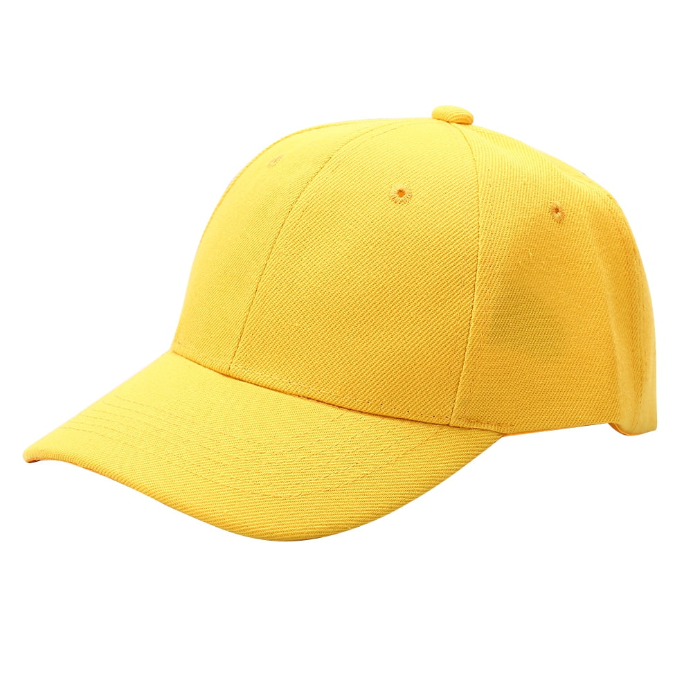 Fitted Classic Curved Bill Baseball Hat Plain Blank Sport Ball Cap ...