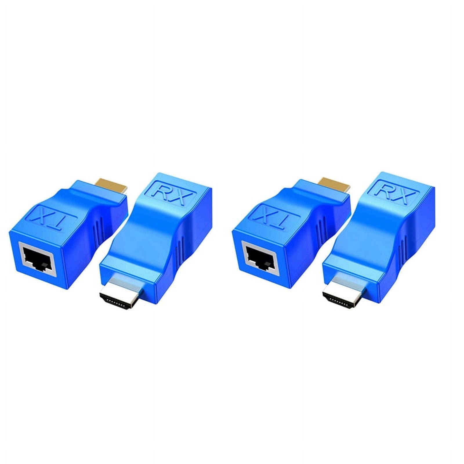 Repetidor de red RJ45 4 piezas Transmisor y receptor extensor de red ...