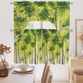 Birch Tree Swag Valance and Tier Set of 3, Spring Summer Art Forest ...