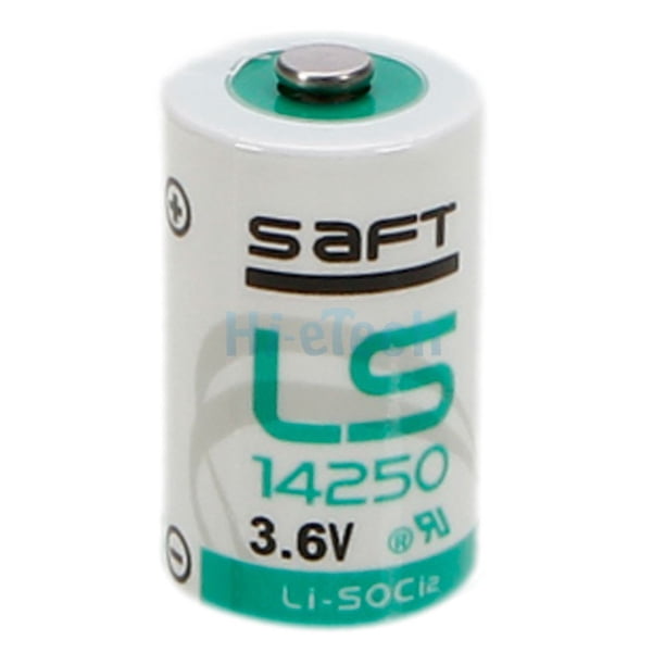 Brand New Saft LS14250 3.6V 1/2AA Lithium Battery, 3.6 Volt 1200mAh, GE ...
