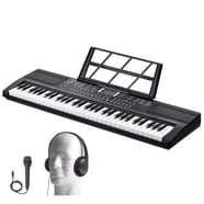 Glarry 61 Keys Keyboard with Piano Stand, Piano Bench, Built In ...