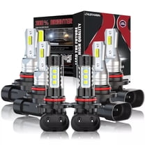 For Ford Edge 2007-2010 LED Headlight High Low Beam Fog Light Lamps Kit ...