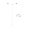 Model Railway Train Lamp Post White 1/100 Scale 11cm 4.33inch 3V 2Pack ...