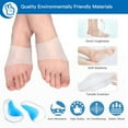 Gel Arch Support Set, 4 Pairs Plantar Fasciitis Sleeves/Shoe Insoles ...