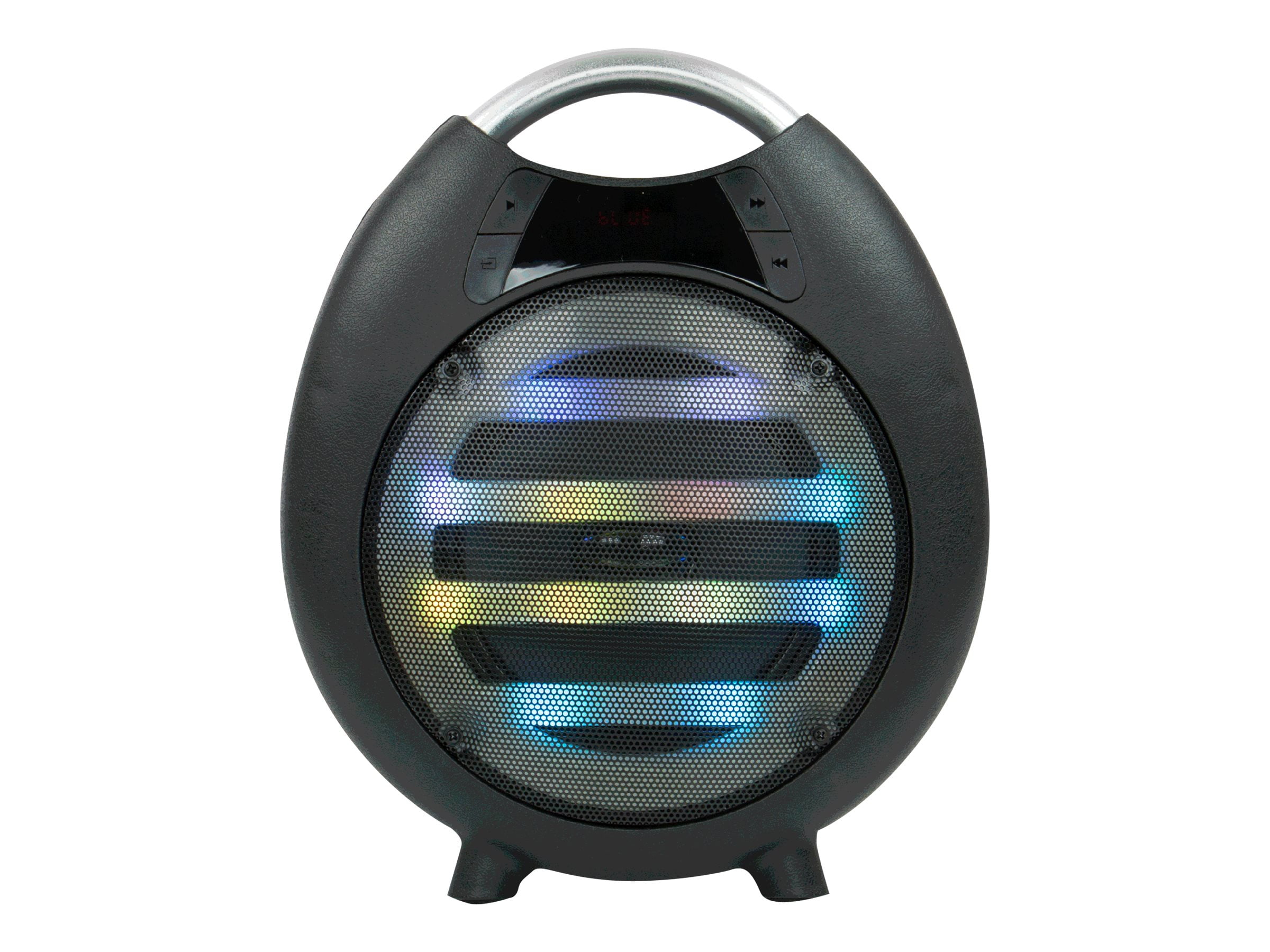 QFX Portable Bluetooth Speaker with LED Lighting, Black - Walmart.com