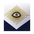 Master Mason Blue Lodge Apron – Navy Velvet, Gold Hand Embroidery ...