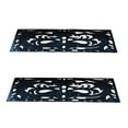 Tvtimedirect Black Rubber Step Guards/Stair Mats for Front Door/Porch ...