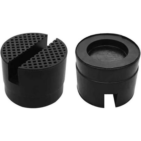 2 Pieces Universal Rubber Jack Pad with Groove, Rubber Buffer Block ...
