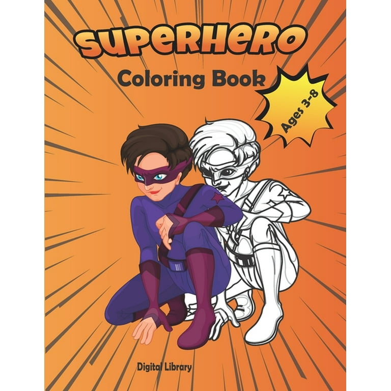 Coloring Book Pages For Boys Superheroes