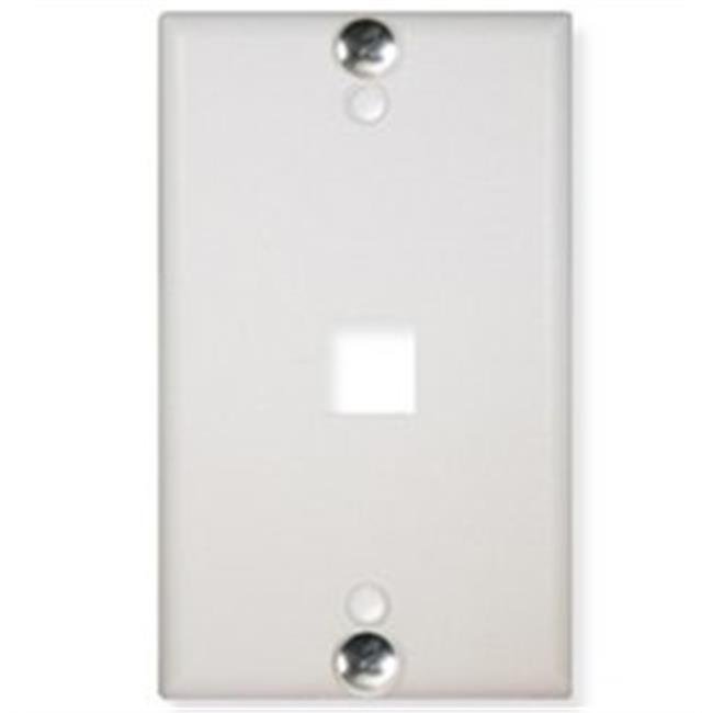 Wall Plate - Phone - Flush - 1 - Port - White - Walmart.com