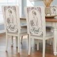 Elegant Bridal Chair Back Covers Set of 2 Romantic Wedding Art Pink ...