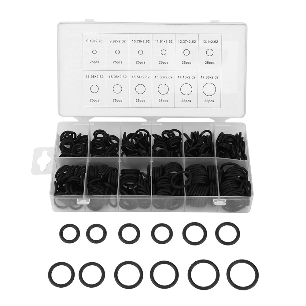 Anillo tórico, 300 piezas, 12 tamaños, arandela de sellado grande ...