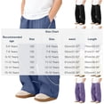 AGKIZG Outdoor Woven Dry Pants Slightly Wide Leg Cargo Pants for Kids ...