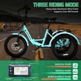 MOONCOOL Folding Electric Tricycle, 750W Motor 48V Foldable Ebike ...