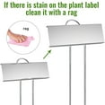 Yammee Metal Plant Labels Weatherproof Garden Markers Reusable Nursery ...