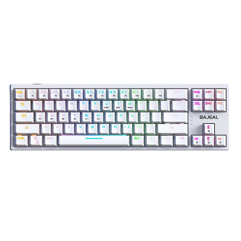 K71 Key Gaming Mechanical Keyboard 71-Key Green Axis Keycap USB Wired ...